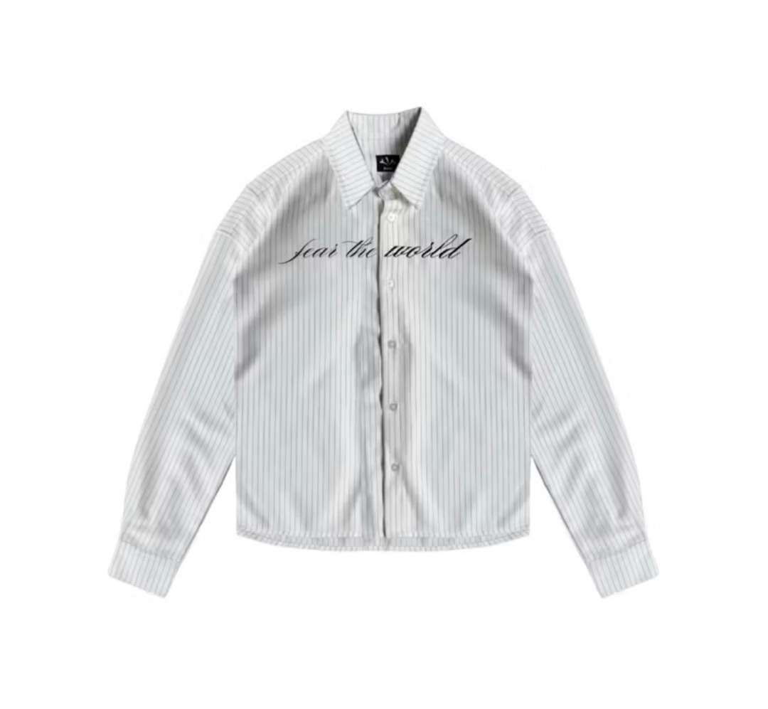 EXERLIE Tee Kemeja Putih Lengan Panjang, Men's Fashion, Tops & Sets ...