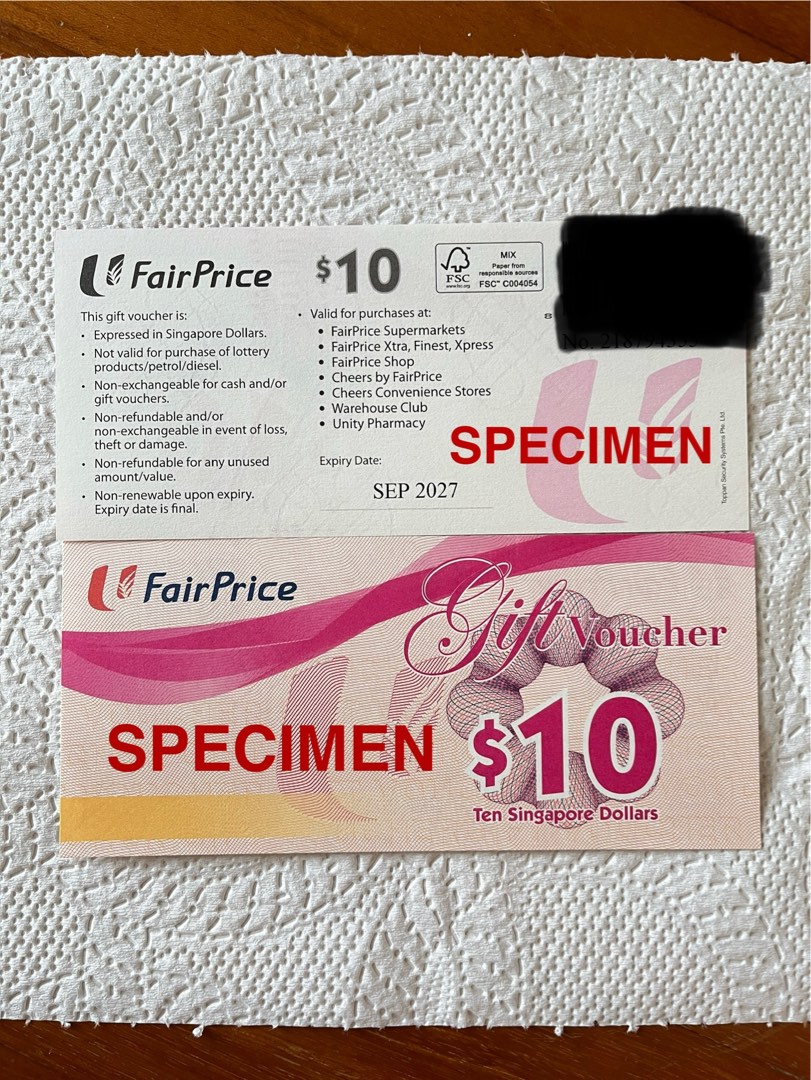 FairPrice $10 Gift Voucher - Expires Sep 2027, Tickets & Vouchers ...