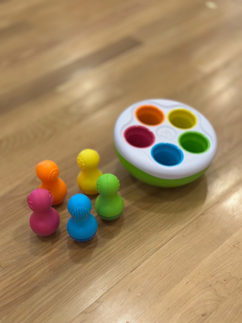 Fat Brain Toys - Spinny Pins, Babies & Kids, Infant Playtime on Carousell