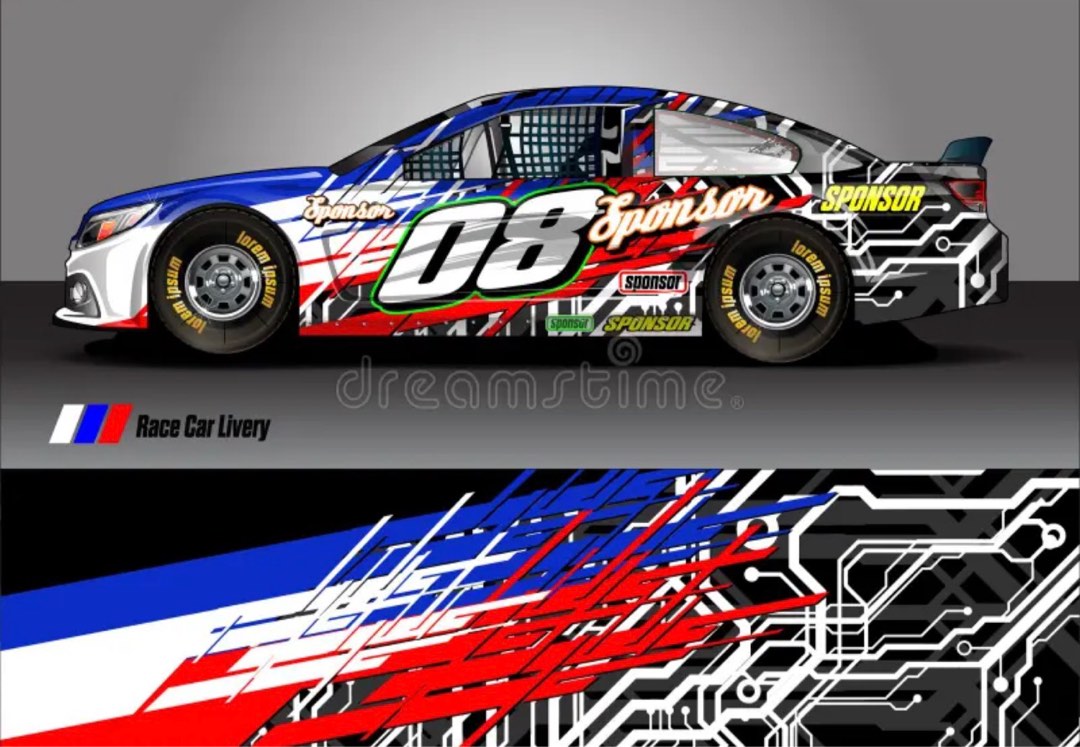 Full Car Decal Wrap, Logos, Racing Livery, Vehicle Wrap & Vinyl Sticker ...