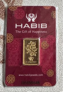HABIB 1g Gold Bar 999.9, Luxury, Accessories on Carousell