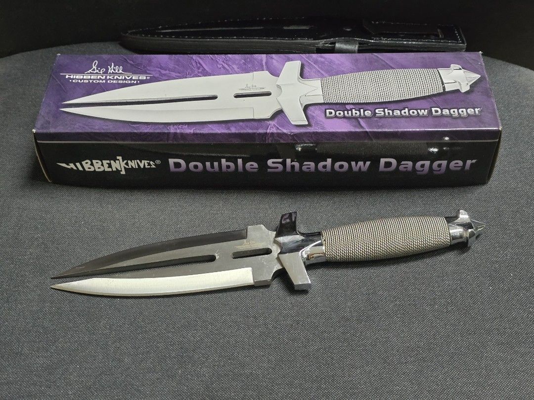 Double Shadow Knife Gil Hibben — Collectible Display Piece w/ Original ...