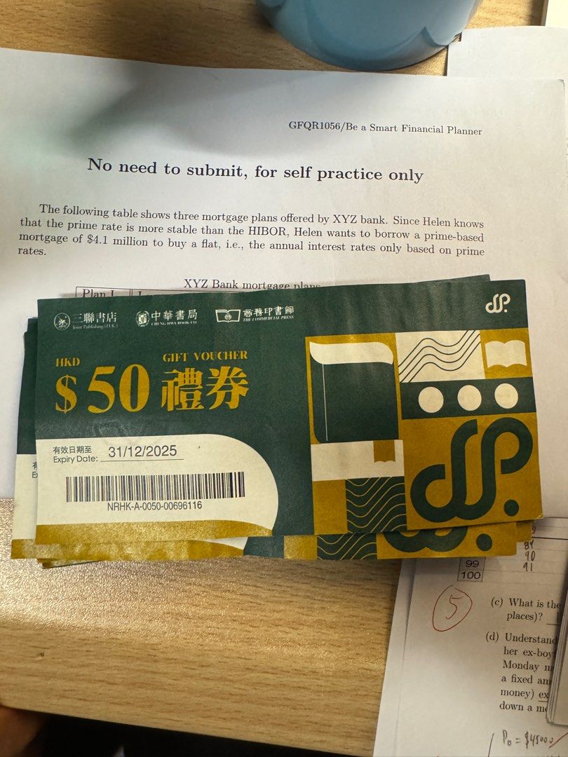 HKD $50 書卷（6張，$45/1）, 門票＆禮券, 現金券、兌換券、禮券 - Carousell