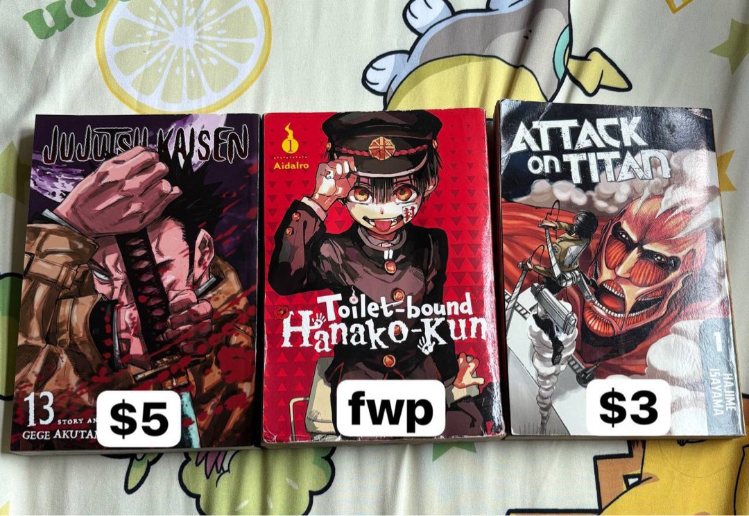 jjk/tbhk/aot manga, Hobbies & Toys, Books & Magazines, Comics & Manga ...