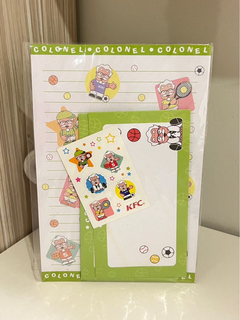 KFC Colonel Sanders Craft Letter Set, Hobbies & Toys, Stationery ...