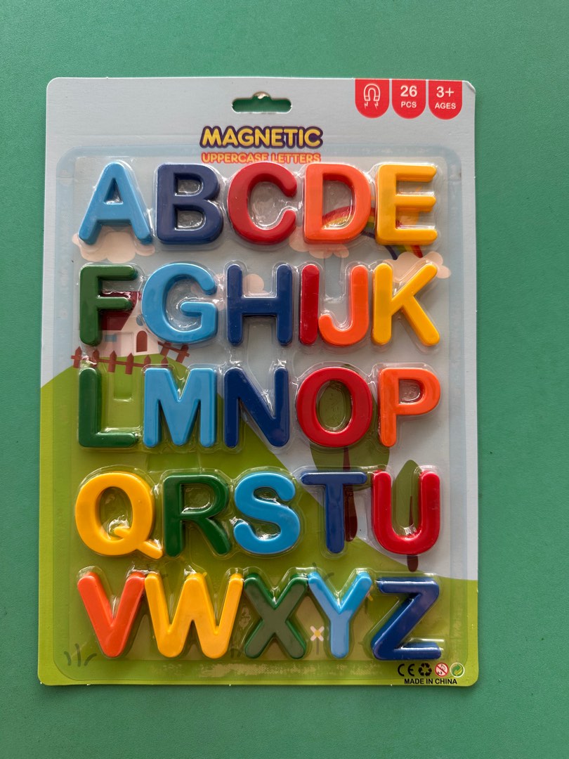 Magnetic Uppercase Letters Alphabets, Hobbies & Toys, Toys & Games on ...