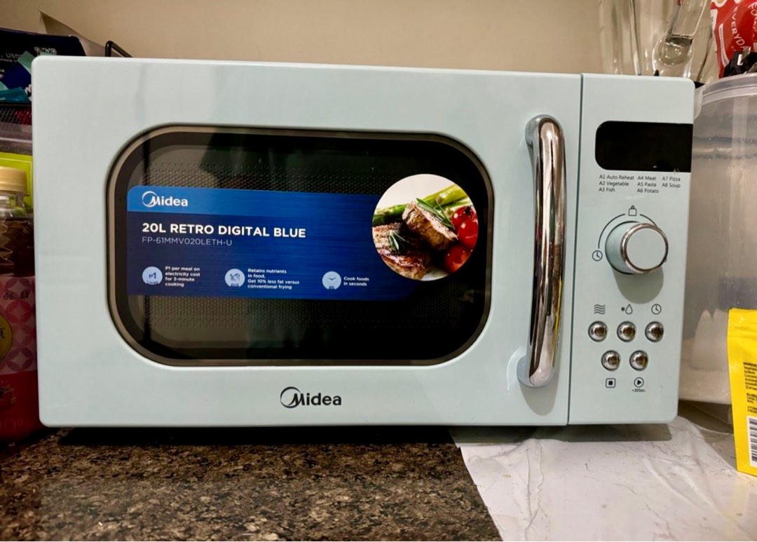 Midea 20L Retro Digital Microwave Oven, TV & Home Appliances, Kitchen ...