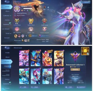 Mobile Legends Account - Mythic Medal, 130 Heroes, 331 Skins, Video ...