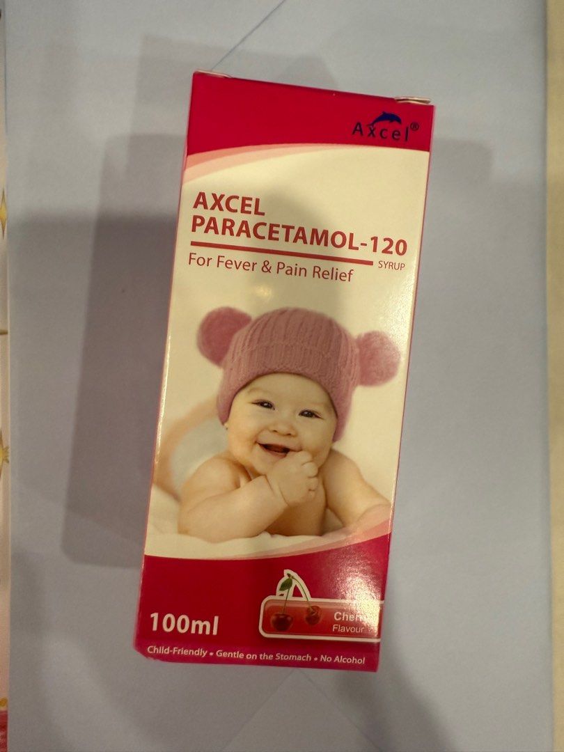 New kids Axel paracetamol Relief fever and pain, Health & Nutrition ...