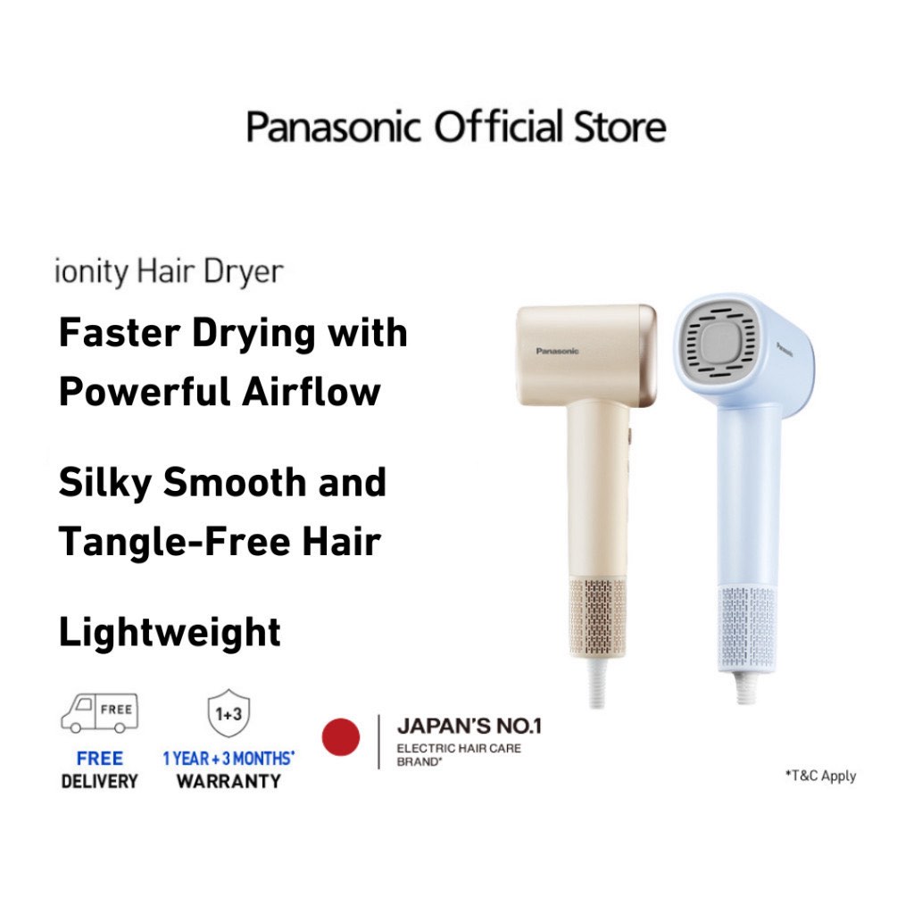 [NEW] Panasonic 1500W Ionity Hair Dryer EH-NE6M Powerful Airflow Silky ...