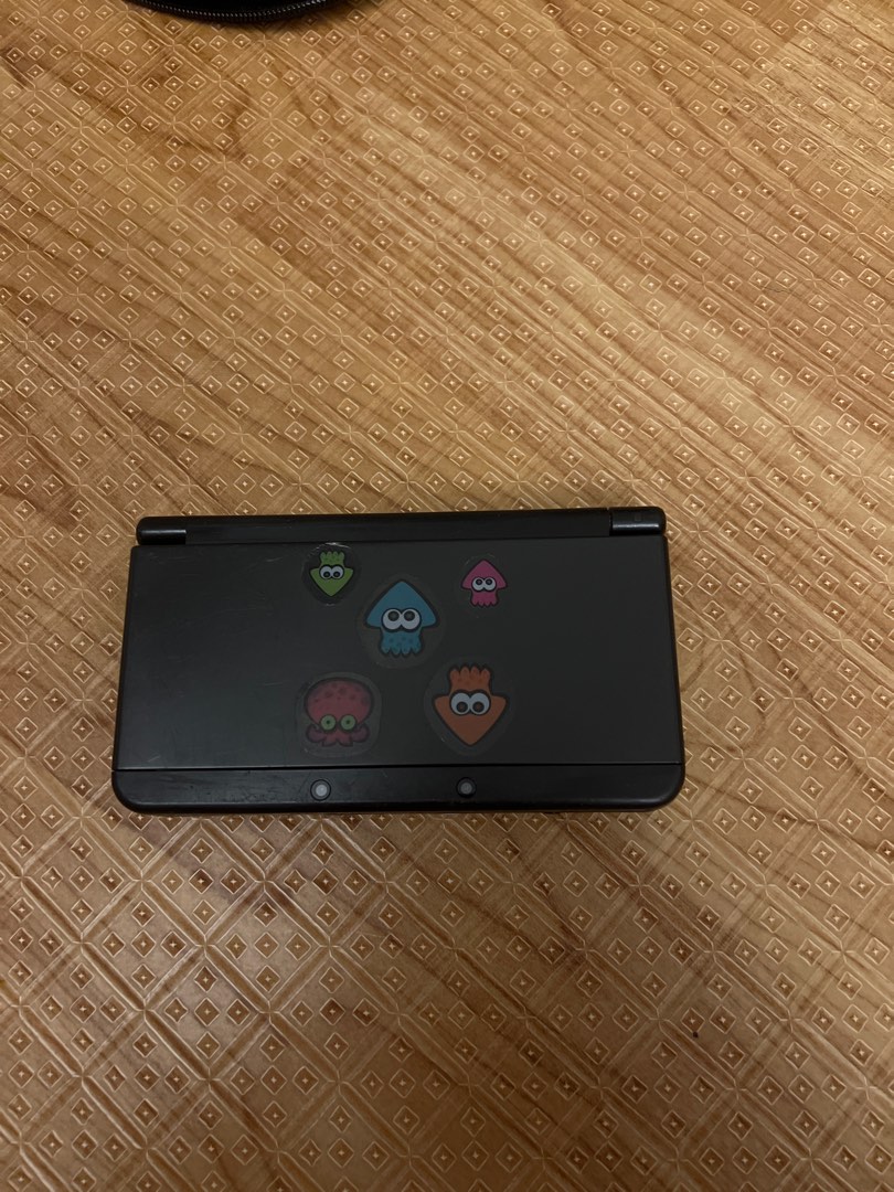 FULLY MODDED(All Games) Nintendo 3DS XL - Black with Splatoon Stickers ...