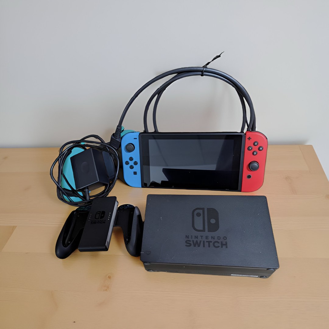 Nintendo Switch Console | 32GB + 128GB SD | Joy-Cons + Dock Included ...
