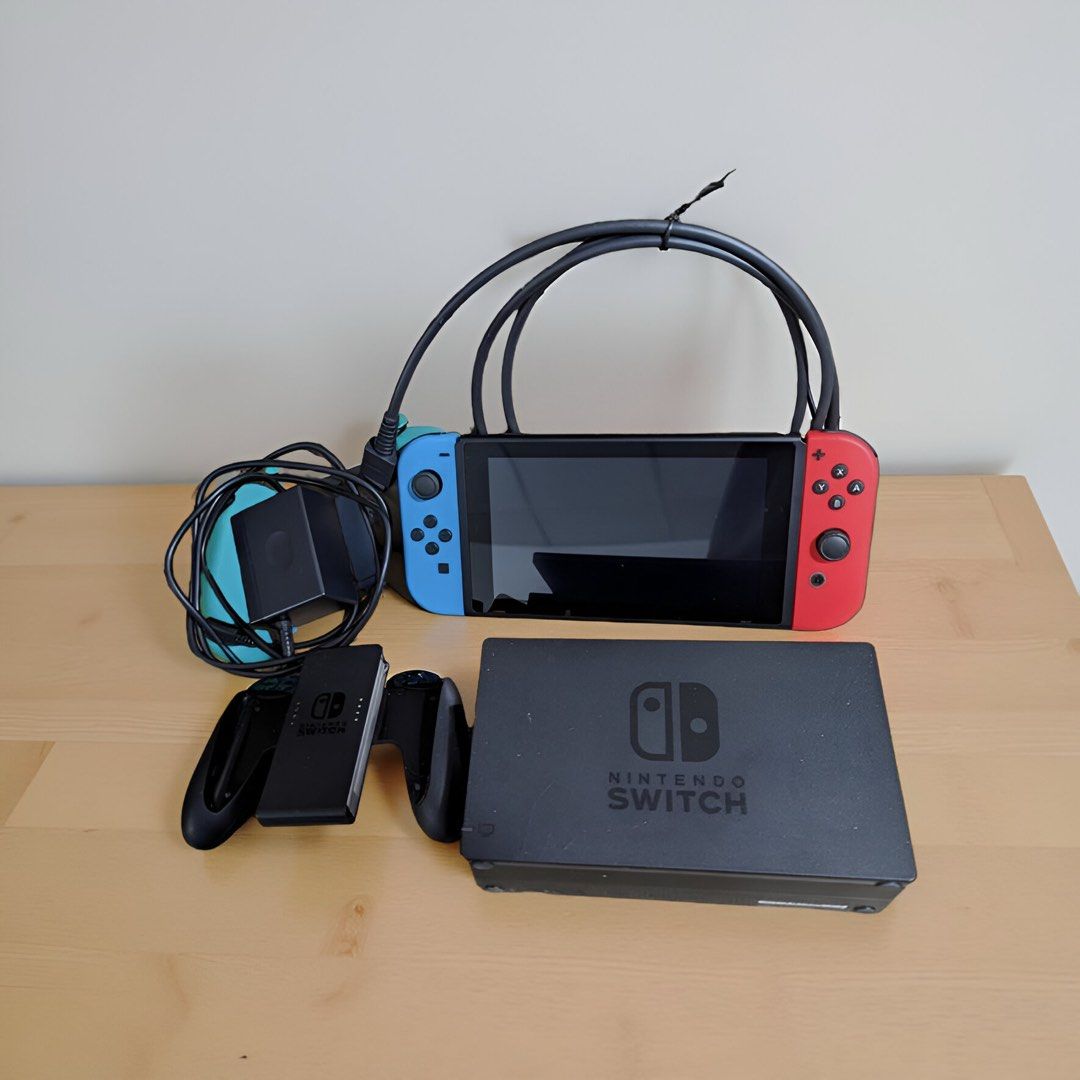 Nintendo Switch Console | 32GB + 128GB SD | Joy-Cons + Dock Included ...