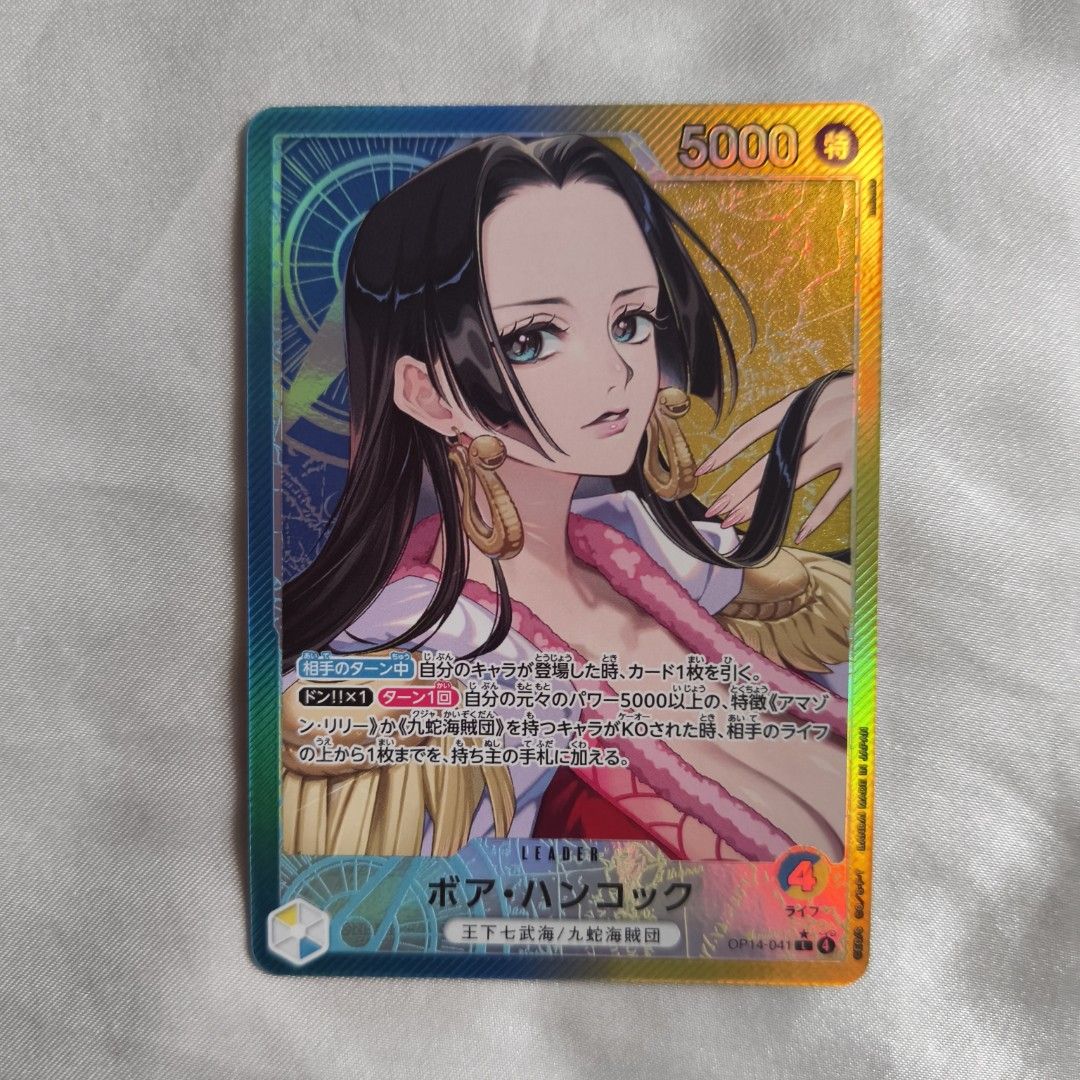One Piece Card Game OP14 Boa Hancock Leader Alternate Art AA, Hobbies ...