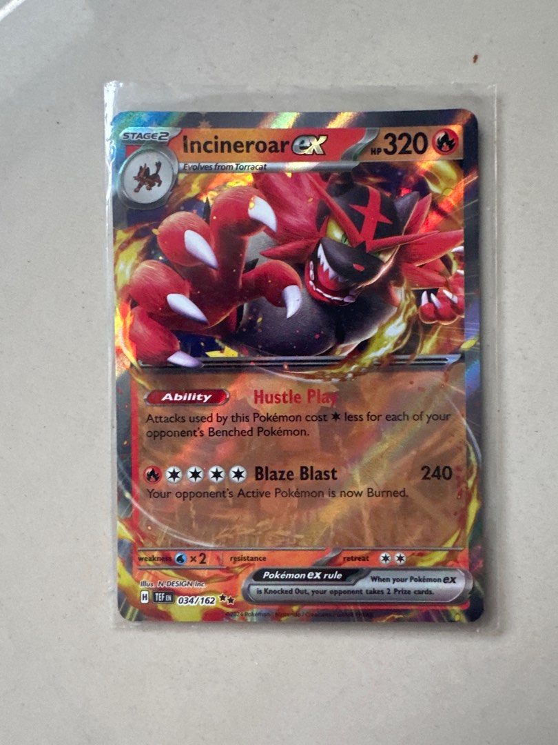 Pokemon Incineroar EX Trading Card, Hobbies & Toys, Toys & Games on ...
