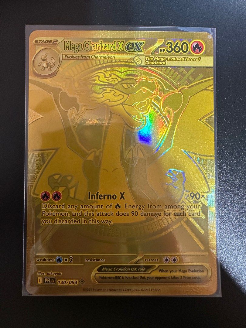 Pokemon TCG Phantasmal Flames Mega Charizard X ex MUR, Hobbies & Toys ...