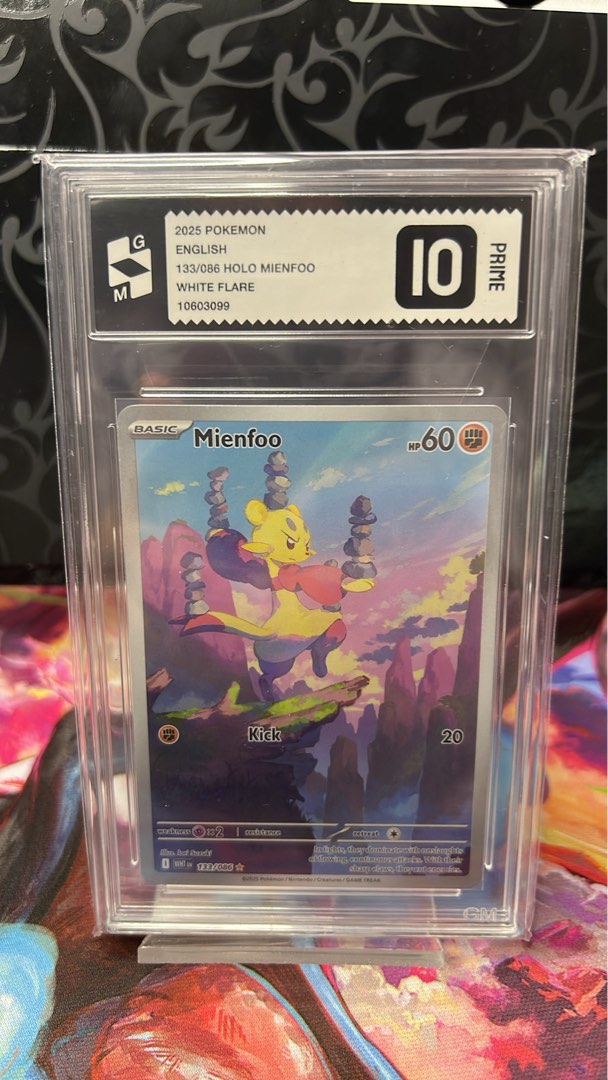 Pokemon GradeMaster 10 Mienfoo 133/86 Illustration Rare English ...