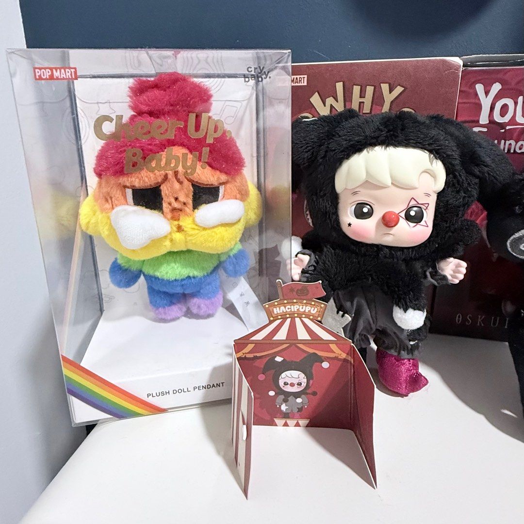 POP MART Rainbow Crybaby, Hacipupu Shadow Joker, Skullpanda Darkness ...