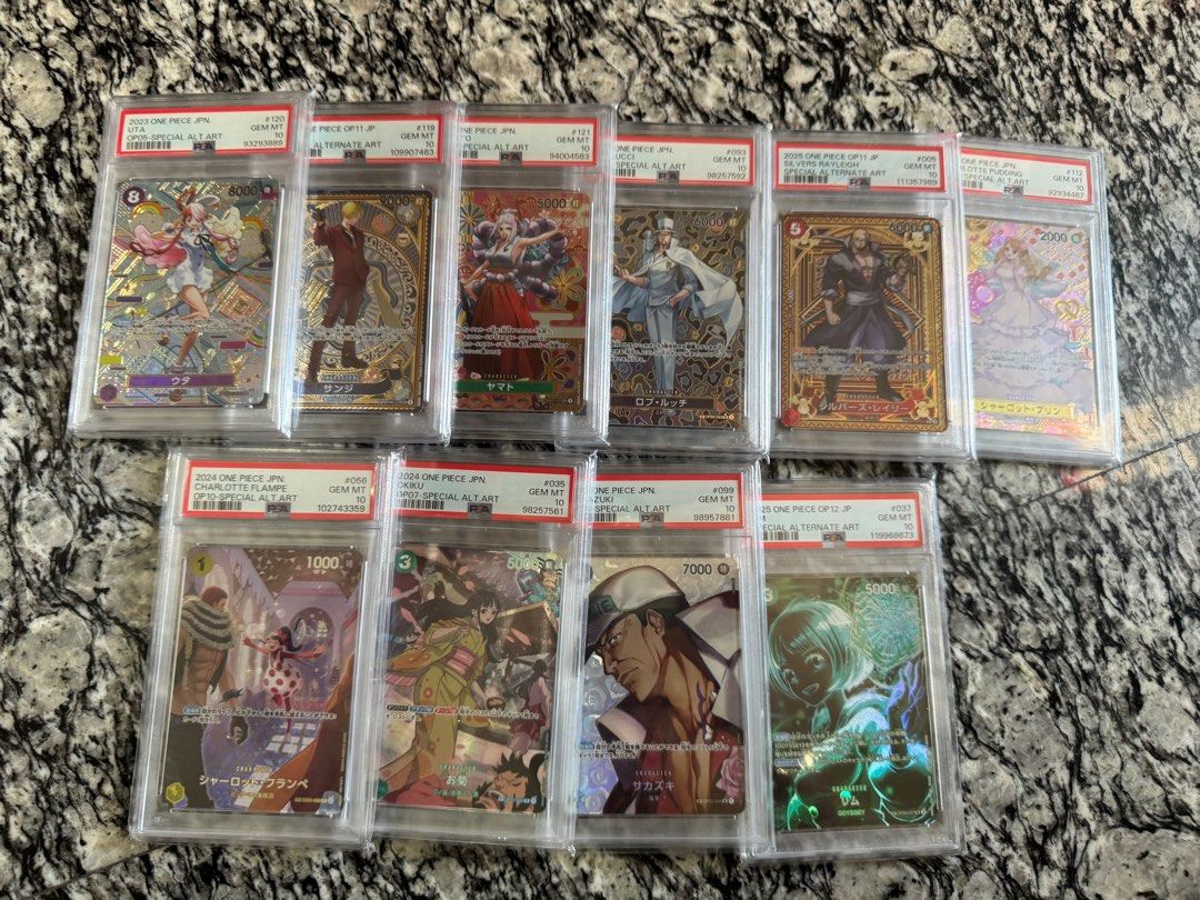 PSA 10 One piece SP Uta pudding Sanji yamato lucci Rayleigh flampe ...
