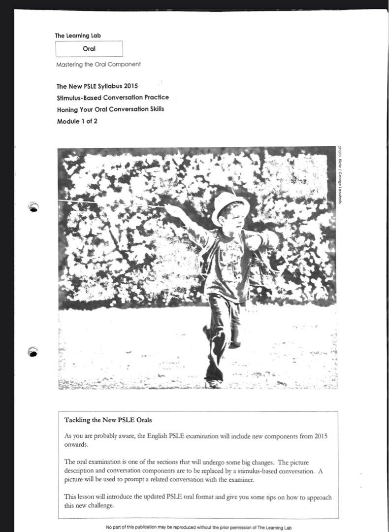 PSLE ENGLISH ORAL MATERIALS, Hobbies & Toys, Books & Magazines ...