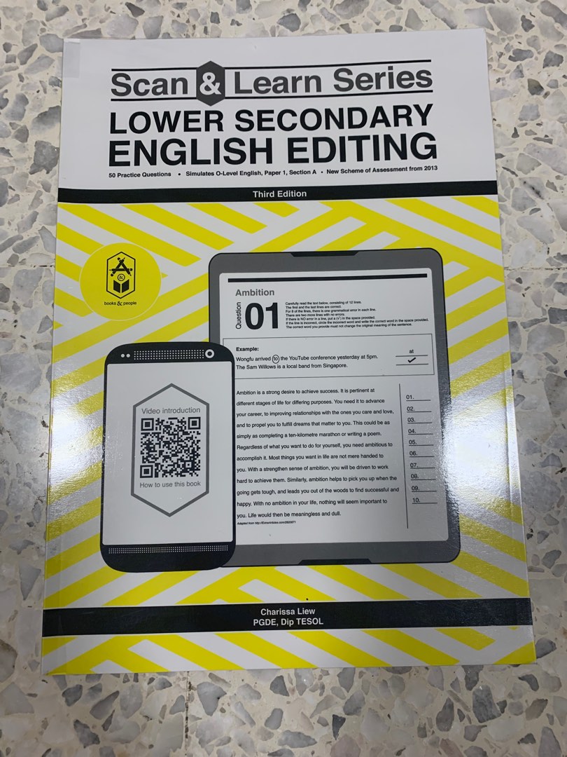 Scan & Learn Series Lower Secondary English Editing Textbook, Hobbies ...