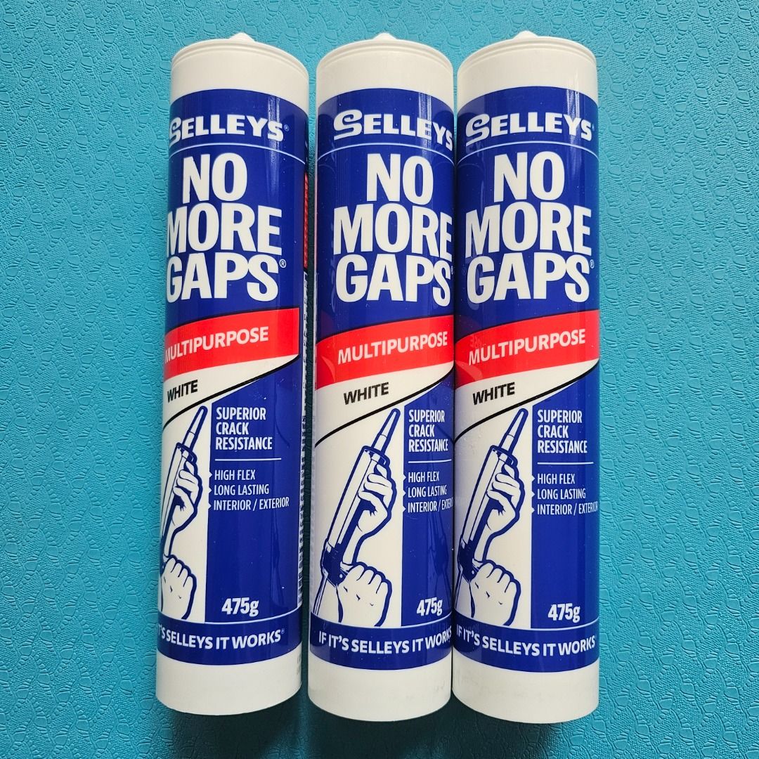 Selleys No More Gaps Multipurpose White Acrylic Gap Filler / Sealant (475g), Furniture & Home ...