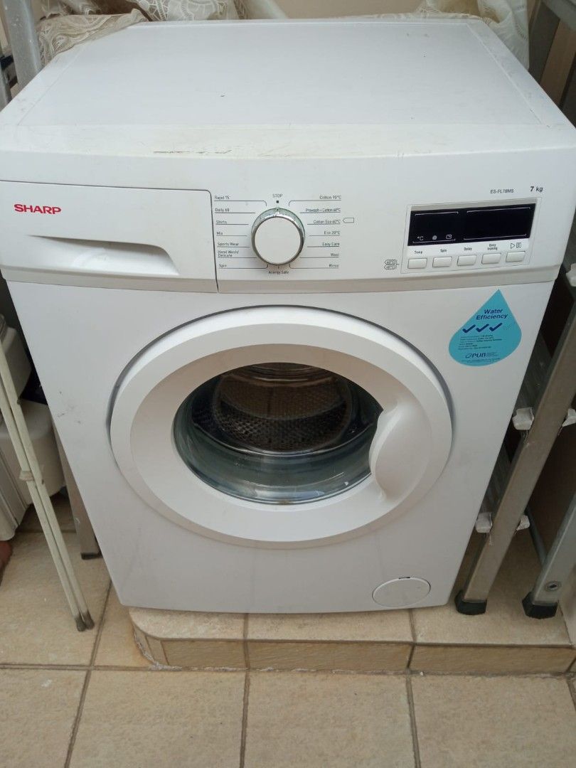 Sharp Washing Machine - 7kg Capacity, TV & Home Appliances, Washing Machines and Dryers on Carousell