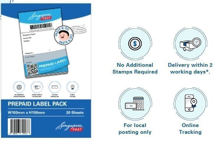 [SINGPOST] Tracked Letterbox Prepaid Label, Hobbies & Toys, Stationery ...