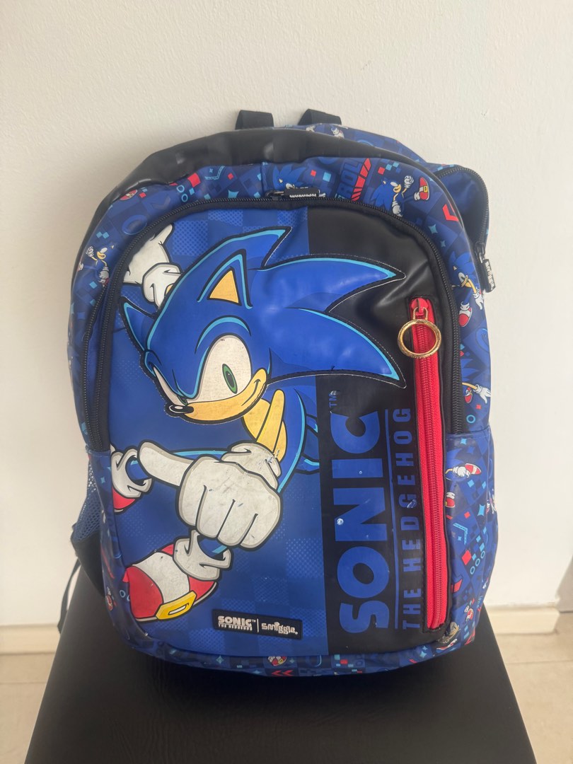 Smiggle Sonic the Hedgehog Backpack, Babies & Kids, Babies & Kids ...