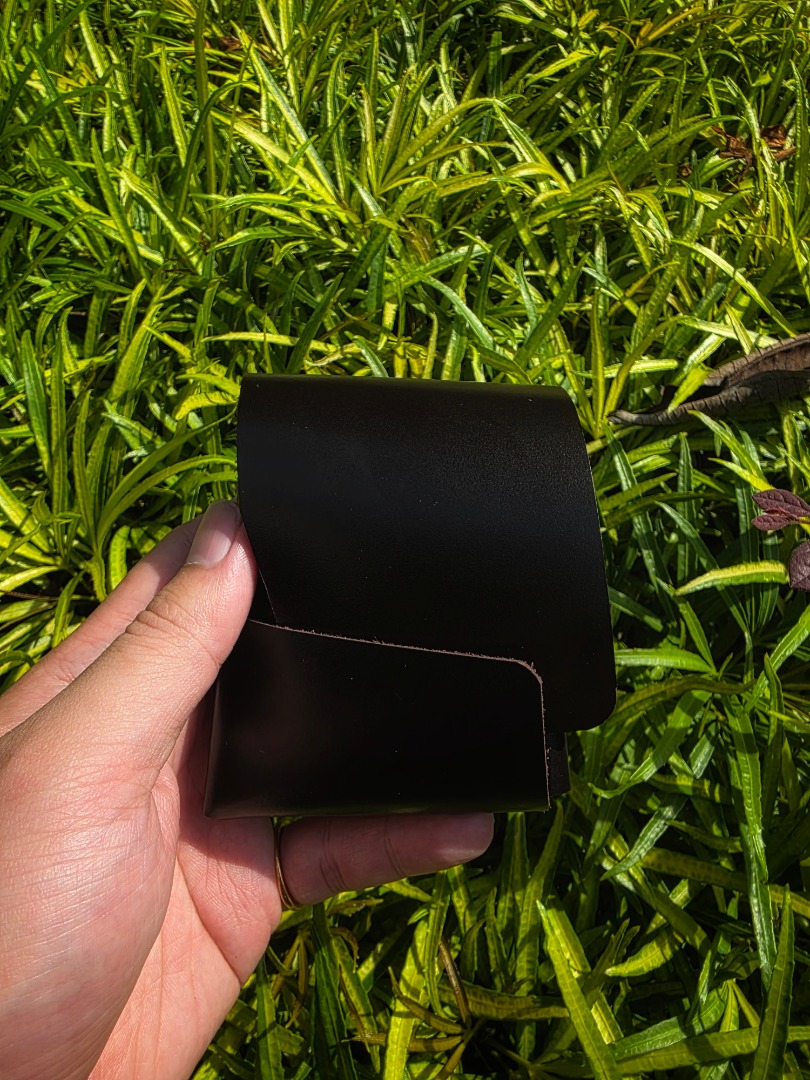 The Bora: A leather tuck wallet made in glossy brown, Luxury, Bags ...