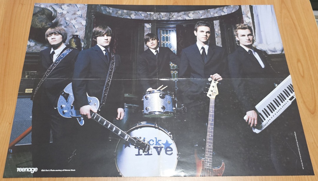 The Click Five full colour poster, Hobbies & Toys, Memorabilia ...