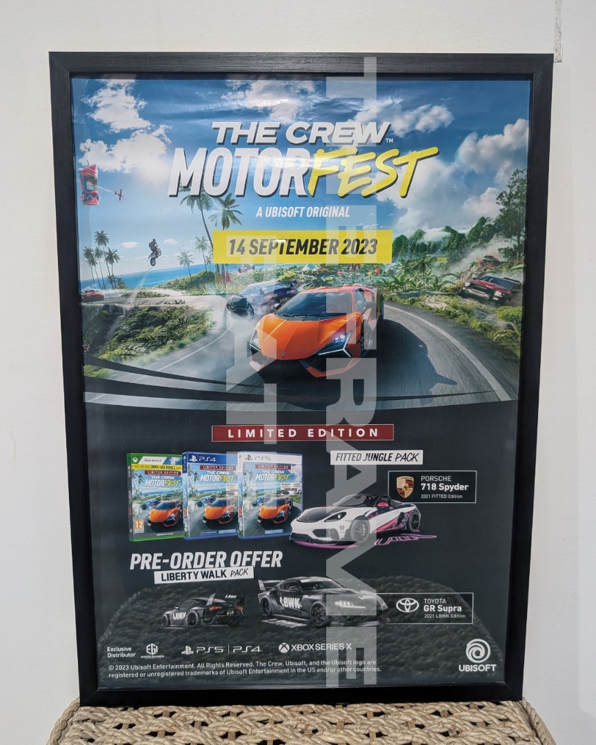 The Crew Motorfest Official Promo Poster, Hobbies & Toys, Memorabilia ...