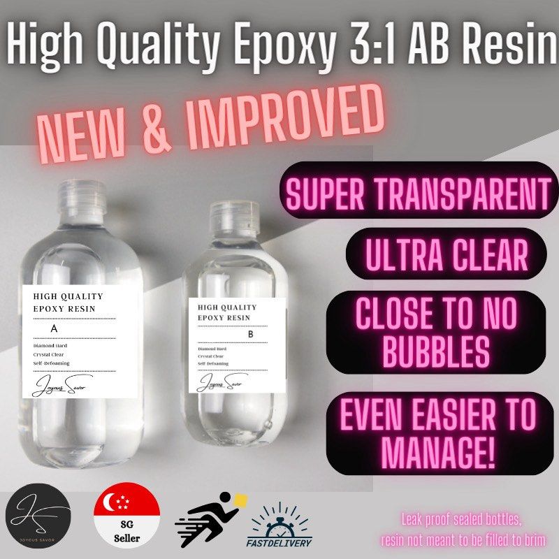 Ultra Crystal Clear Epoxy AB Resin 1KG DIY Set, Hobbies & Toys, Art & Prints on Carousell