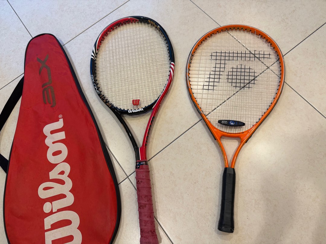 Wilson Six One and Unknown Tennis Rackets, Sports Equipment, Sports ...