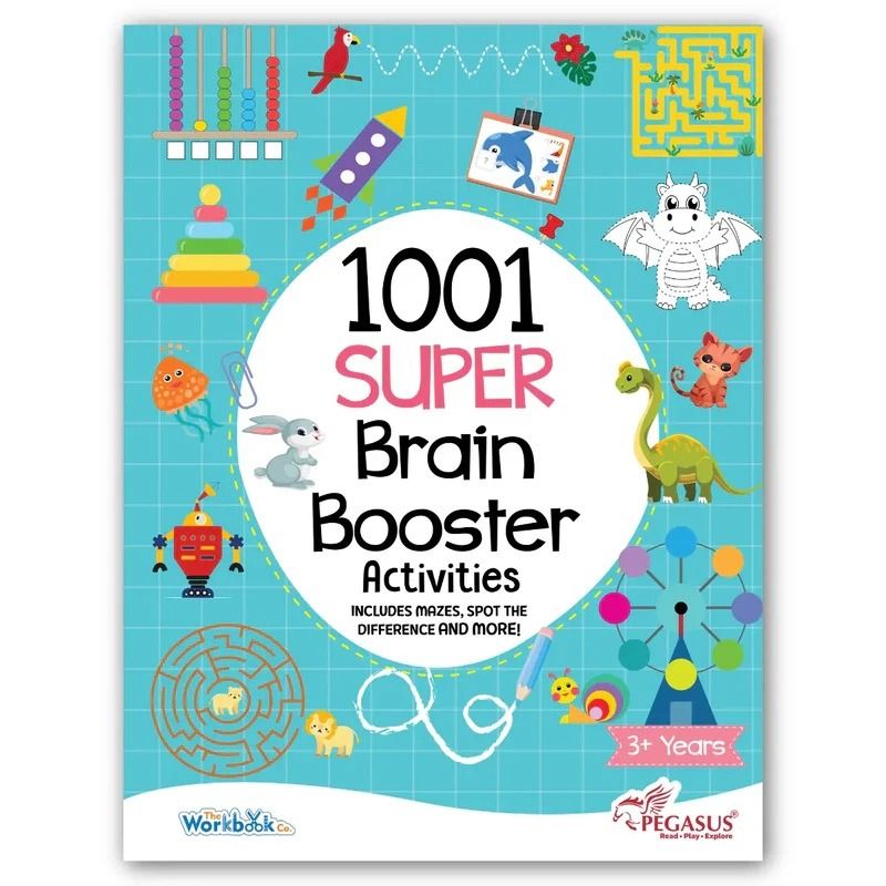 1001 Super Brain Booster Activity Book for 3+ years, Hobbies & Toys ...