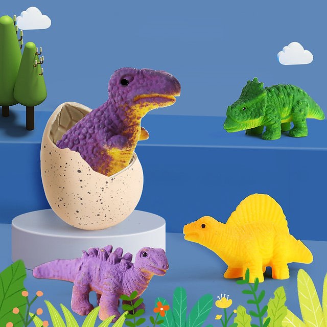 1540) Dinosaur Egg Hatch & Grow Blind Box Kit | Water Submerging Magic ...
