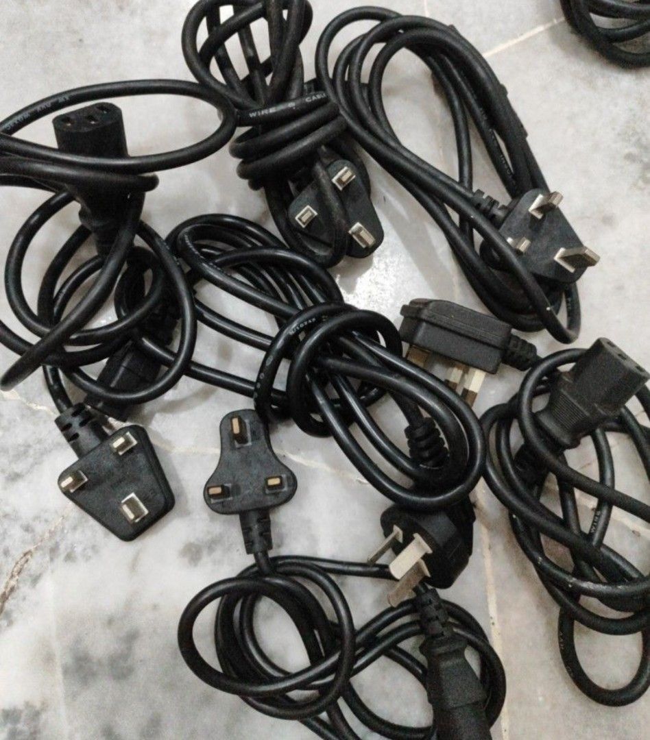 16 Power Cables - RM25 ONLY, Computers & Tech, Parts & Accessories ...
