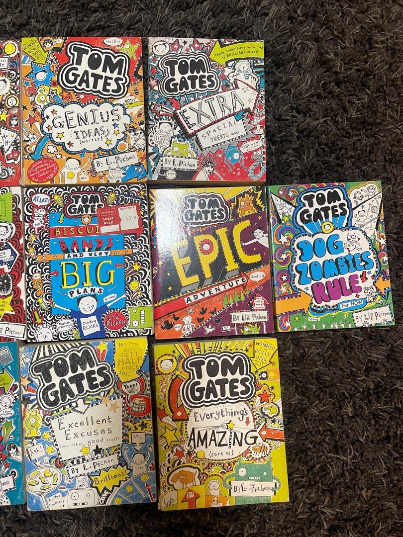 16 Tom Gates Book Collection - Various Titles, Hobbies & Toys, Books ...