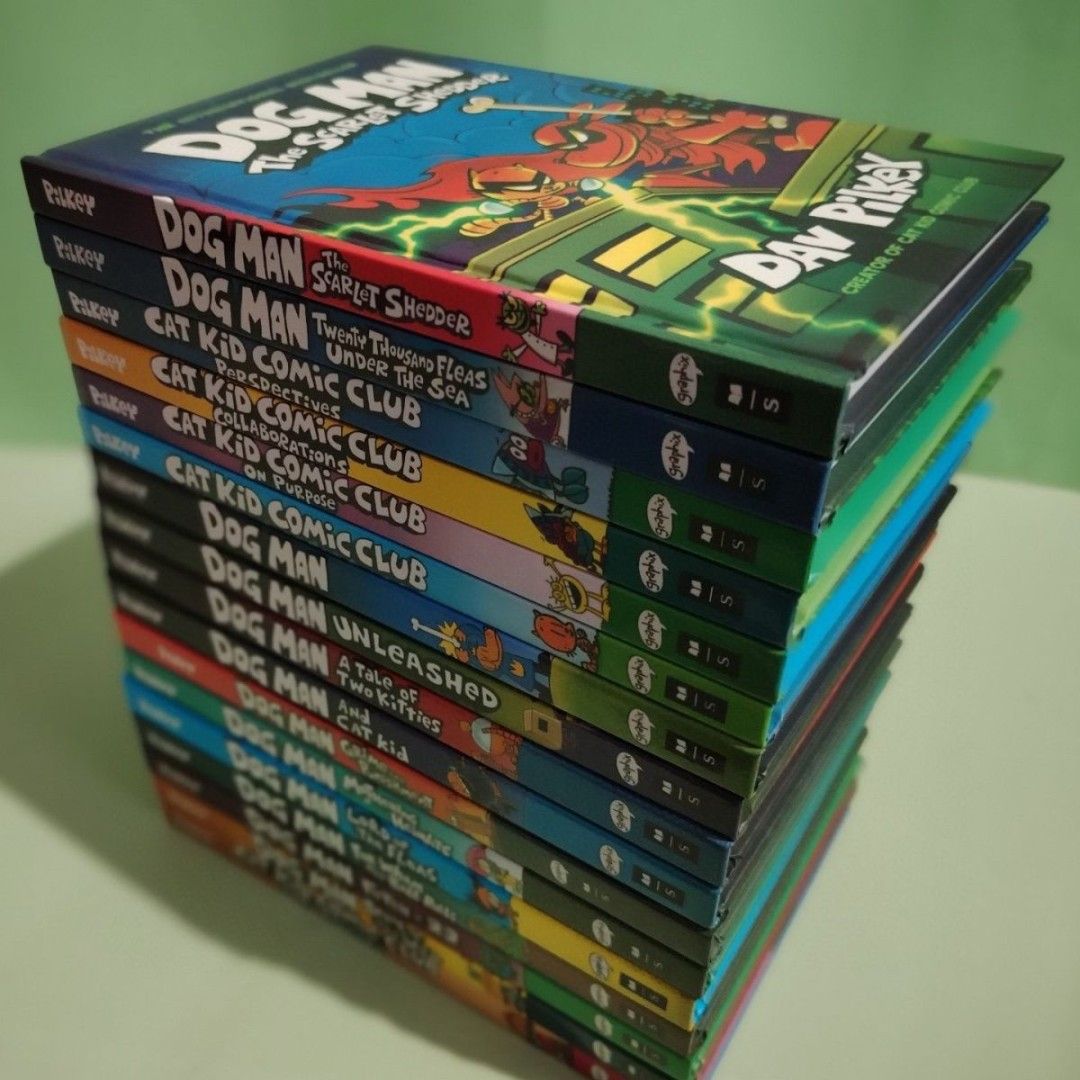 18 Dog man and Cat kids books / Dogman hardcover, Hobbies & Toys, Books ...