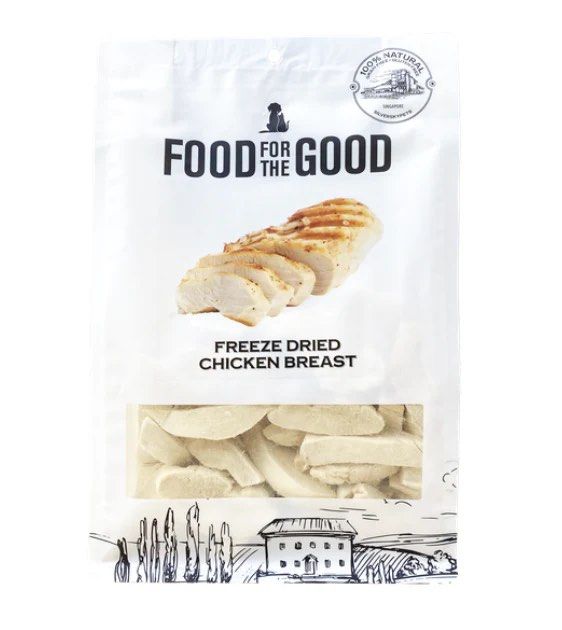 250g Food For The Good Freeze Dried Chicken Breast (For dogs and cats ...