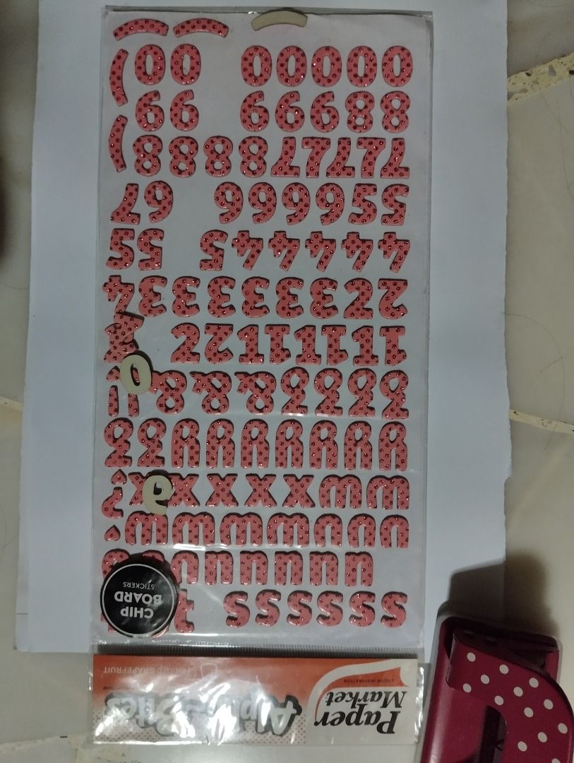 4 for $2 Paper Market Alpha-Bites Puffy Stickers, Hobbies & Toys ...