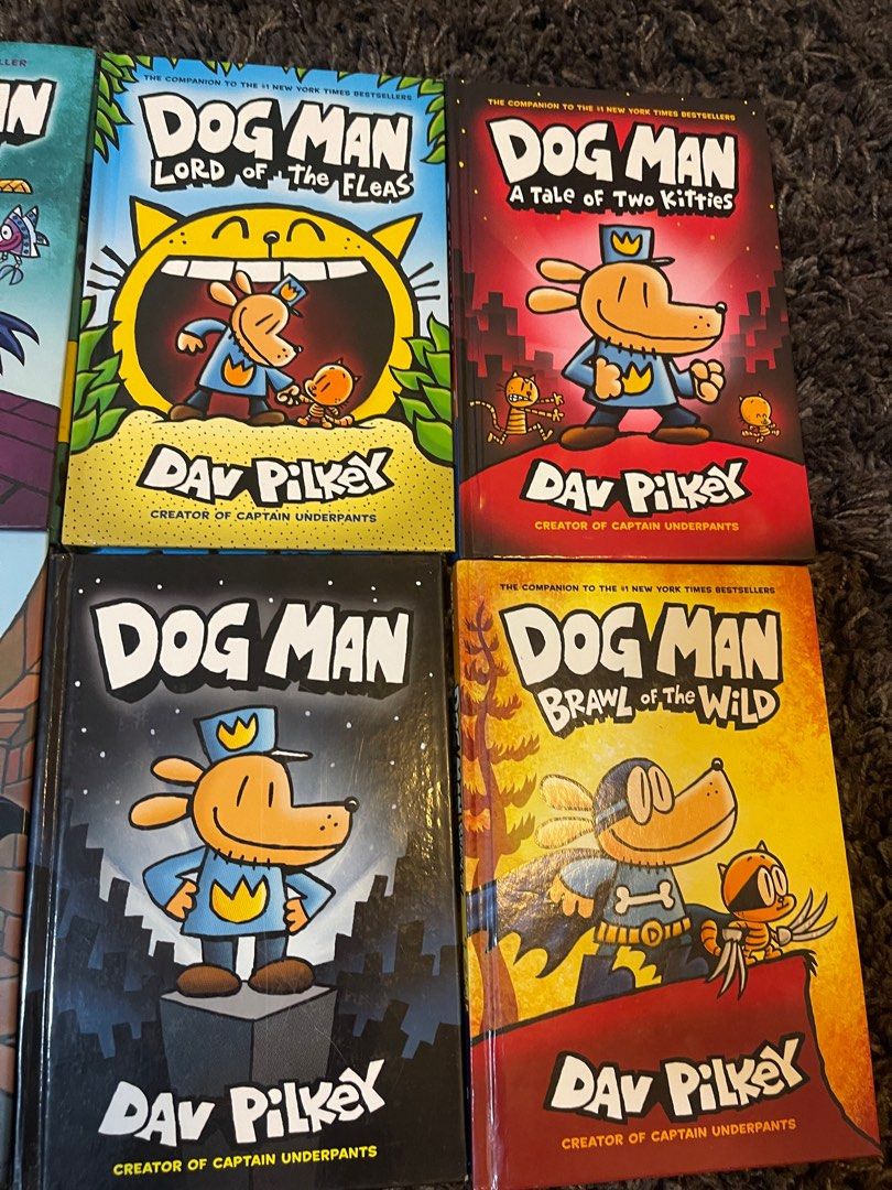 6 Dog Man Book Series by Dav Pilkey, Hobbies & Toys, Books & Magazines ...