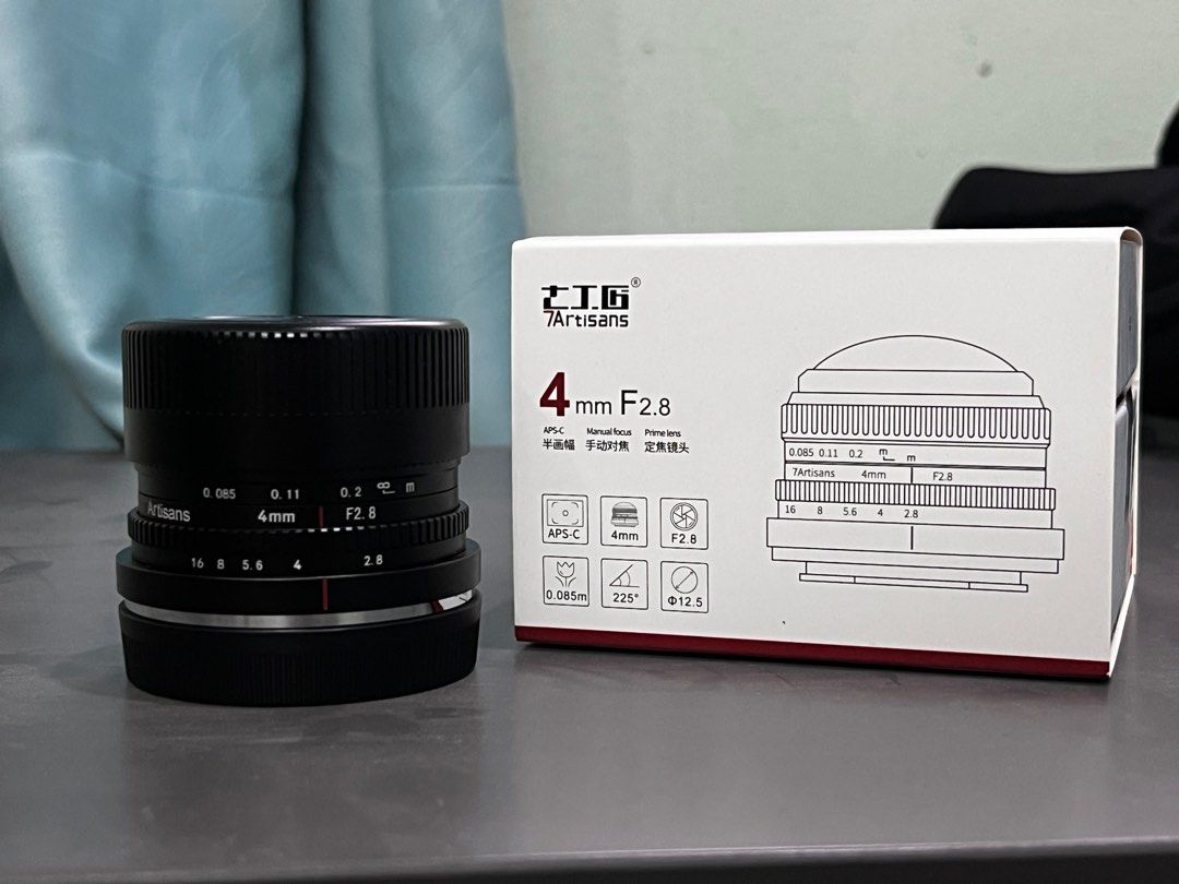 7artisans 4mm f2.8 (Canon EF-M), Photography, Lens & Kits on Carousell