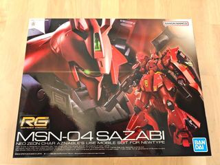 bandai mg gundam 高達 sazabi ver ka 沙煞比, 興趣及遊戲, 玩具 & 遊戲類 - Carousell