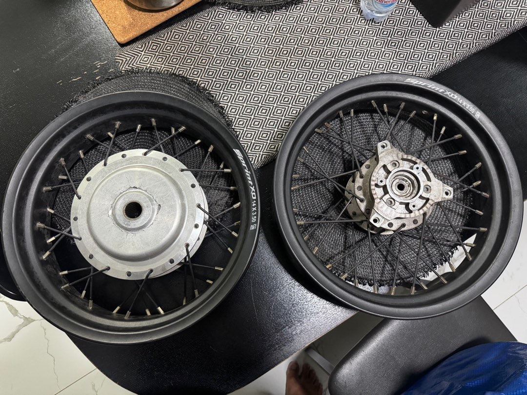 Aerox spoke rims, Motorcycles, Motorcycle Accessories on Carousell