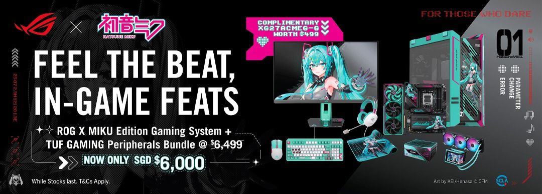 ( FREE MIKU MONITOR ) ASUS x Hatsune Miku Bundle 9950X3D / 9800X3D ...