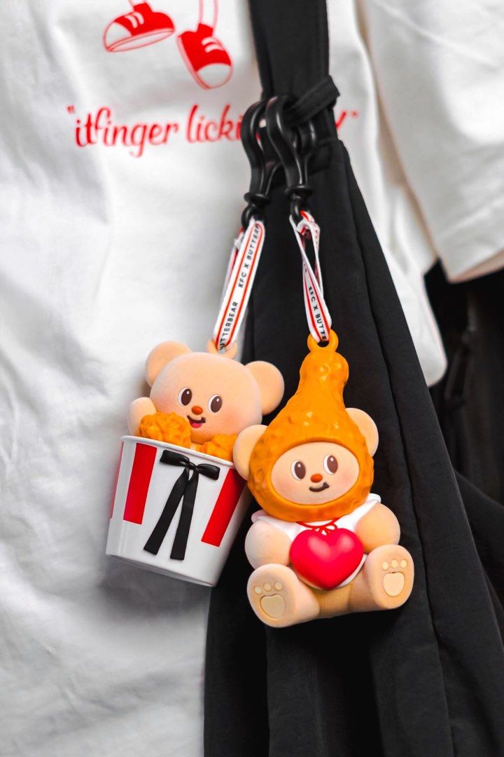 BN KFC x Butterbear blindbox bucket chicken keychain, Hobbies & Toys ...