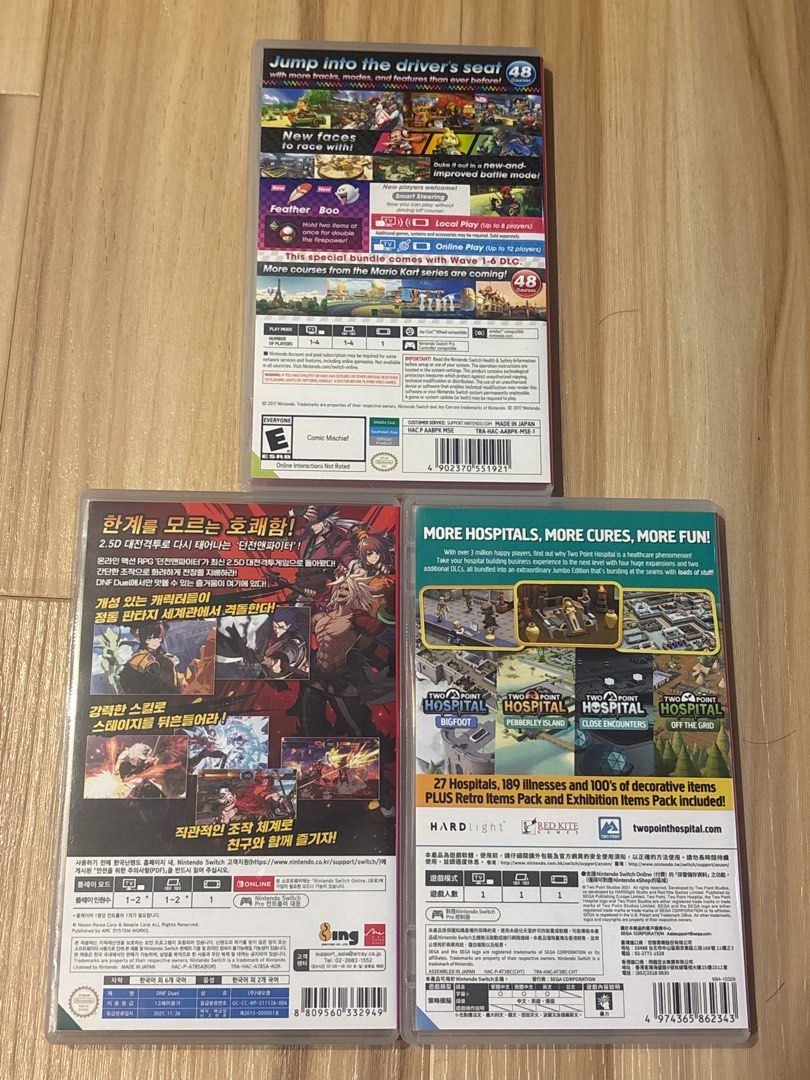 Bundle sales : Two Point Hospital , Mario Kart 8 Deluxe with booster ...