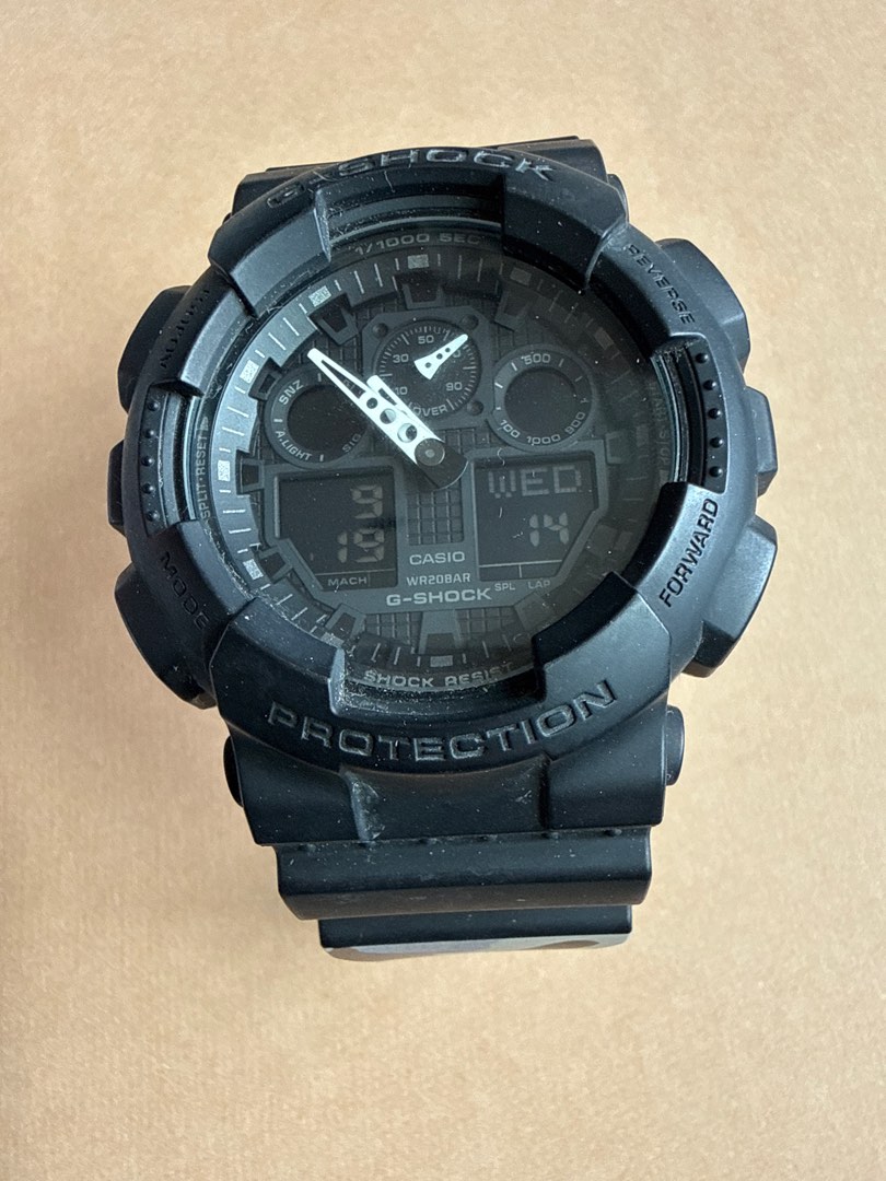 Casio G-Shock GA-100 Blue Watch, Men's Fashion, Watches & Accessories ...