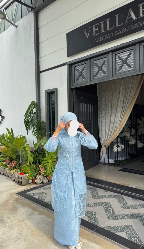CEO CHOMEL Kalea Baju Kurung Lace, Women's Fashion, Muslimah Fashion ...